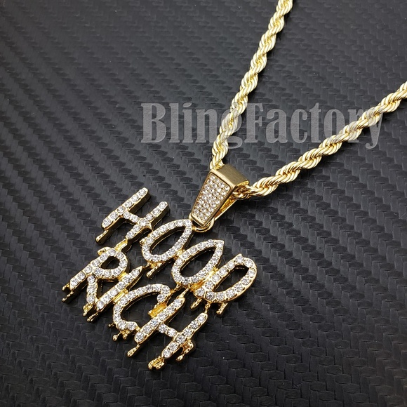 Accessories | Hood Rich Drip Pendant 24 Rope Chain Necklace | Poshmark